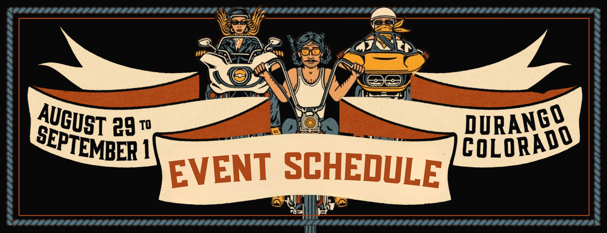 Event Schedule – FOUR CORNERS MOTORCYCLE RALLY