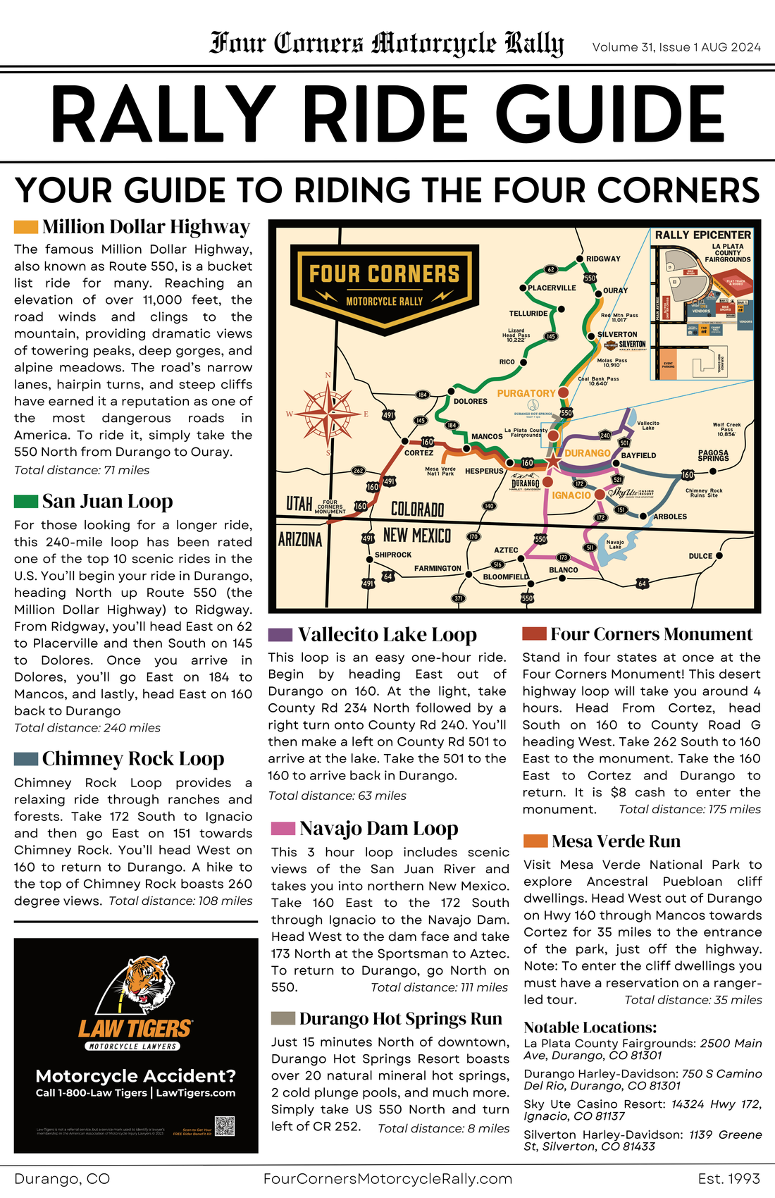 Ride Guide – FOUR CORNERS MOTORCYCLE RALLY
