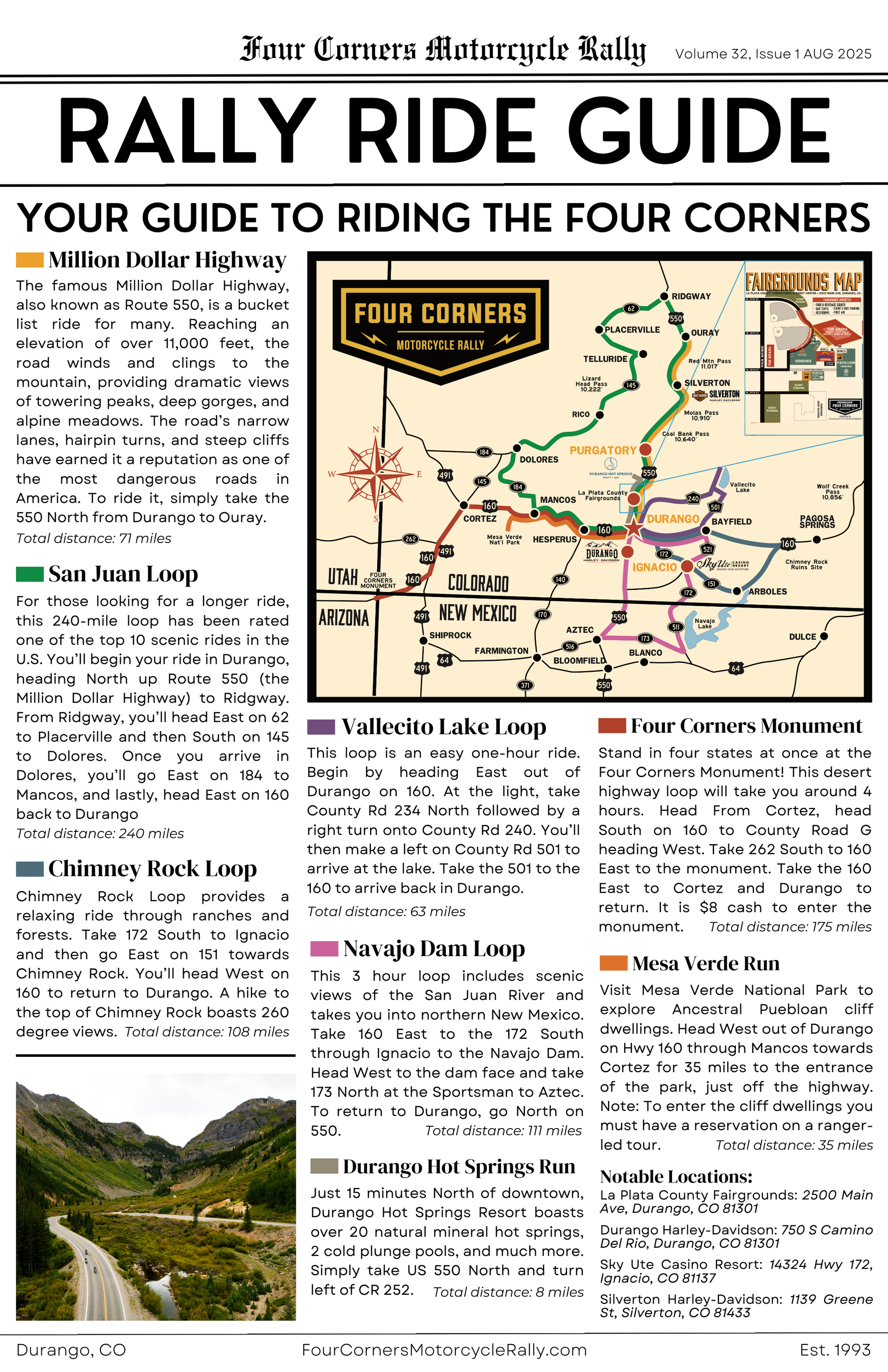 Ride Guide – FOUR CORNERS MOTORCYCLE RALLY